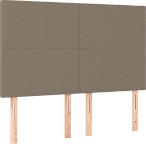 Box spring postel s matrací taupe 140x200 cm textil 3137001