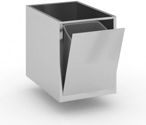 Nerezový výklopný koš pod stůl, 425 x 400 x 530 mm