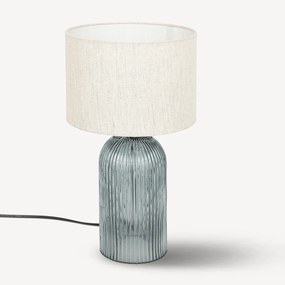 Stolní lampa se skleněnou základnou MATI, výška 42 cm