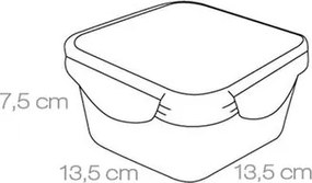 TESCOMA Dóza FRESHBOX 0,7 l, čtvercová