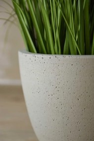 Kónický květináč VIRINGO, sklolaminát, výška 29 cm, béžový