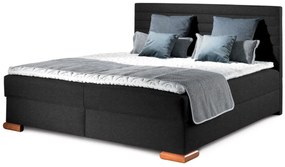 ND Coralo Boxspring 180x200cm černá ekokůže