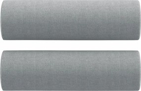2dílná sedací souprava s polštáři světle šedá textil 3201616