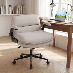Costway Ergonomická kancelářská židle, výškově nastavitelná psací židle, otočná