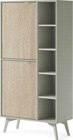 PSK Regál NATURAL, Eukalyptus/Scandi 80 cm
