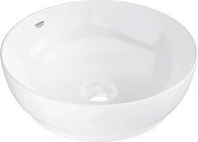 Grohe Essence - Umyvadlo na desku, průměr 40 cm, bez přepadu, bez otvoru pro baterii, alpská bílá 103538SH00