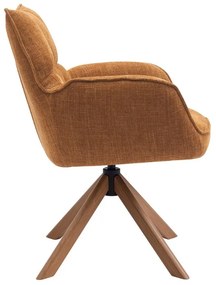 Designová otočná židle Callahan II skořicová