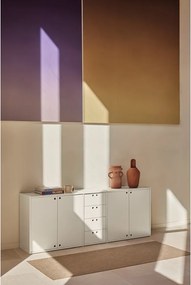 Krémová komoda 197x80x40 cm Wally – Teulat