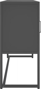 Příborník antracitový 105 x 35 x 75 cm ocel 335870