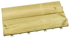 Dřevěná dřevoplastová terasová dlažba Linea Woodenstyle - 59 x 30,5 x 3 cm