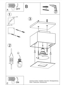 Sollux Lighting Stropní svítidlo MONO 1 bílé