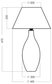 4concepts Designová stolní lampa KENYA Barva: Zlatá