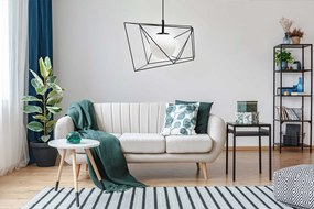 Toolight, závěsná stropní lampa 1xE27 APP1022-1CP, černá-bílá, OSW-06112