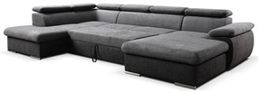 Sedací souprava COOL II | 220x343x191 cm | rozkládací + 2x úložný prostor | PRAVÁ | Letto 97 studená šedá
