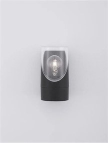 NV 9492720 Venkovní nástěnné svítidlo SELENA antracitový hliník a čirý akryl E27 1x12W 220-240V bez žárovky IP65 - NOVA LUCE