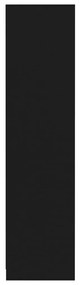 Šatní skříň černá 50 x 50 x 200 cm dřevotříska - Default Title