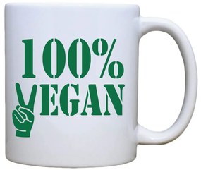 Super plecháček Keramický hrnek s potiskem 100% vegan Objem a motiv: 200 ml bílý uvnitř