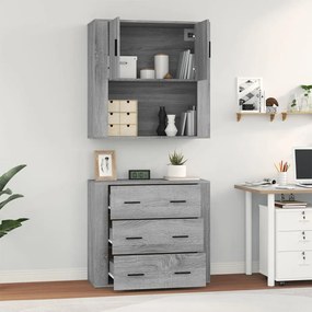 Skříň highboard šedá sonoma kompozitní dřevo 3185389