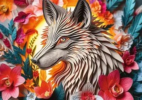 TREFL Puzzle Paper Art: Vlk / 1000 dílků / 68,3 x 48 cm / pro dospělé
