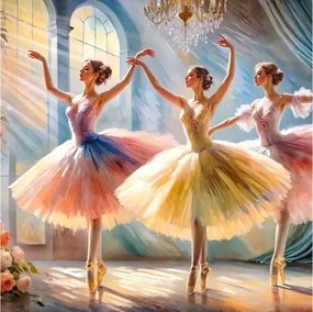 CHERRY PAZZI Puzzle Tři baletky / 1000 dílků / 70 × 50 cm