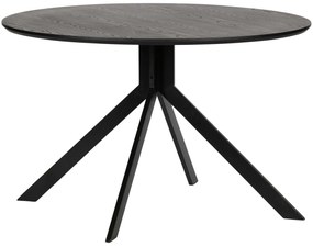 WOOOD Jídelní stůl BRUNO černý kulatý Ø120 cm