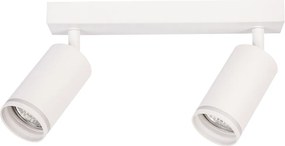 Bodové svítidlo Pipe Ring, 2x bílé kovové stínítko, w
