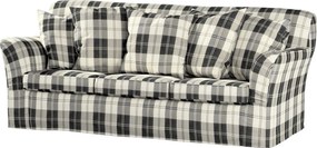 Potah na pohovku IKEA  Tomelilla 3-místná nerozkládací barva černá látka pletený vzor, vzorované
