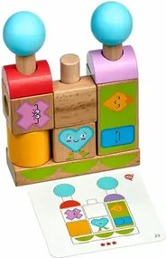Lucy  Leo Tvary a emoce dřevěná skládačka s předlohami / od 3 let