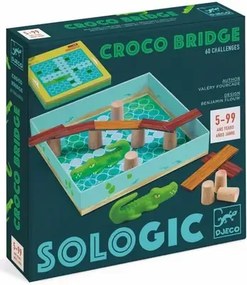 DJECO Logická hra Sologic - Most / Dřevěná hra / 3 úrovně obtížnosti /