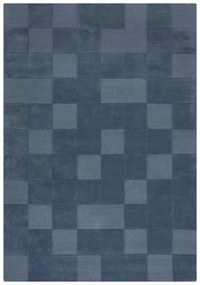 Flair Rugs, Kusový koberec Moderno Checkerboard Blue, 120x170, modrá, chodba / předsíň