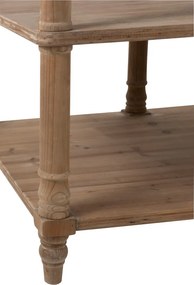 Dřevěný konzolový stolek se šuplíky přírodní Drowy - 131*70*95 cm