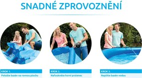 Intex | Bazén Tampa 4,57x1,22 m s kartušovou filtrací + schůdky (zánovní) | 103400230