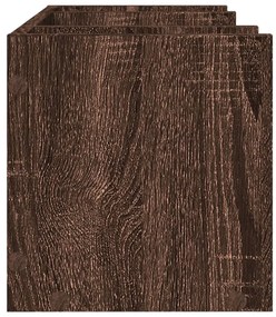 Stolní organizér hnědý dub 44,5 x 24 x 25 cm kompozitní dřevo