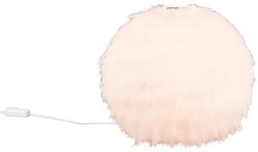 Krémová stolní lampa (výška 24 cm) Furry – Trio