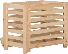 Bedna na brambory 60 x 40 x 50 cm masivní borové dřevo 327328