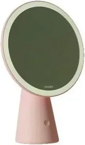 Philips Mirror růžová / Stolní lampička se zrcadlem / USB / 3000-5000K