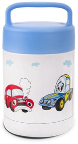 Modro-bílá dětská termoska 480 ml Auto – Orion