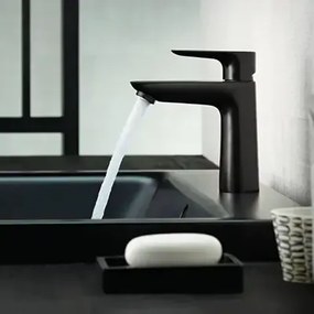 Hansgrohe Talis E - Umyvadlová baterie s výpustí matná černá