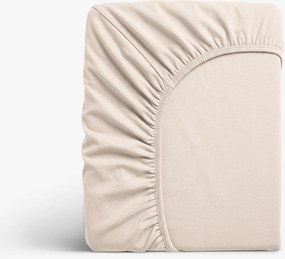 Goldea jersey elastické prostěradlo - béžové 90 x 200 cm