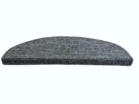 Vopi Nášlapy na schody Alassio modrošedé půlkruh, samolepící - 28x65 půlkruh (rozměr včetně ohybu)
