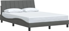 Rám postele bez matrace Hanko tmavě šedá 140 x 200 cm textil 3310392