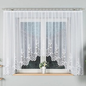 MARKIZETA BERENIKA Žakárový hotový závěs, šířka 400 x výška 160 cm, barva 001 bílá 004304/FBL/001/400160/1