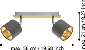 Eglo 97537 - Bodové svítidlo VALBIANO 2xE14/10W/230V