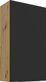 ARIA ac | horní skříňka 60 G-108 1F policová | 60 cm | EXTRA VYSOKÁ | ANTI FINGERPRINT povrch | artisan/černá