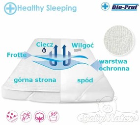 BabyMatex Hygienická podložka 60x120 Stabile na matraci voděodolná s elastickým páskem antialergenní