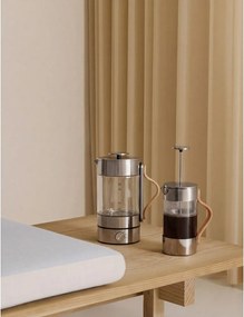 Skleněná rychlovarná konvice ve stříbrné barvě 1,2 l Emma – Stelton