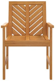 Zahradní jídelní židle 2 ks masivní akáciové dřevo,  362227