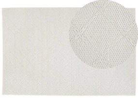 Vlněný špinavě bílý koberec 160 x 230 cm ELLEK Beliani