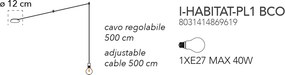 Svítidla Faneurope Designové svítidlo na flexi kabelu - délka 5m