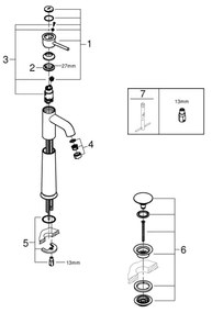 GROHE 23784000 - Umyvadlová baterie START CLASSIC 357 mm lesklý chrom